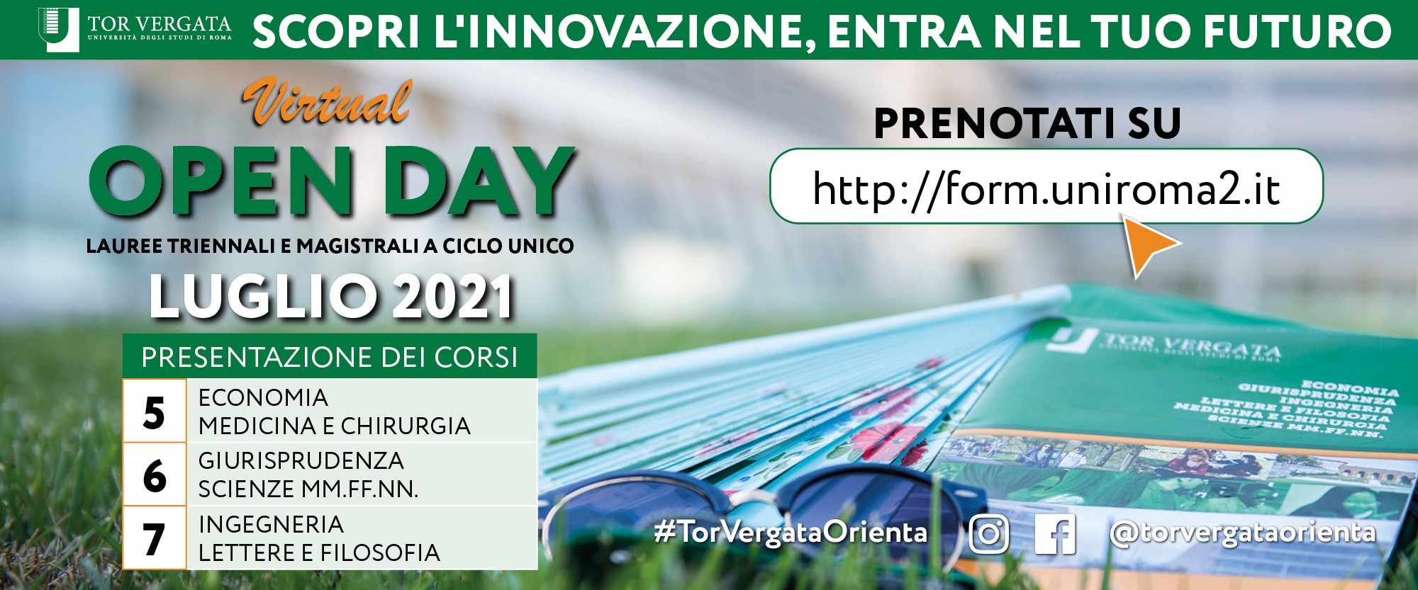 VIRTUAL OPEN DAY 5-6-7 LUGLIO 2021